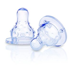 Nuby 2-Pack Three Flow Standard Neck Nipples