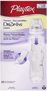 playtex nurser system drop ins bottle liners, pre-formed, soft, 50 ct, 8 oz