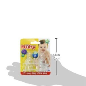 Nuby 4-Pack Standard Neck Fast Flow Nipples