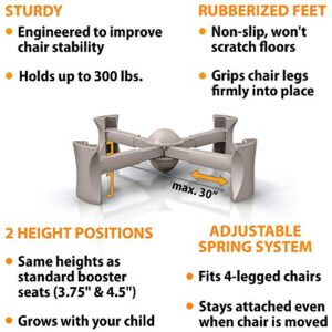 KABOOST Booster Seat for Dining Table, Natural – Goes Under The Chair – Portable Chair Booster for Toddlers and Grown Ups