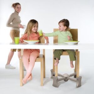 KABOOST Booster Seat for Dining Table, Natural – Goes Under The Chair – Portable Chair Booster for Toddlers and Grown Ups