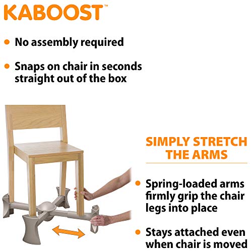 KABOOST Booster Seat for Dining Table, Natural – Goes Under The Chair – Portable Chair Booster for Toddlers and Grown Ups