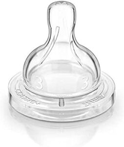 philips avent bpa free classic medium flow nipple, 2-pack