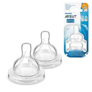 philips avent bpa free classic fast flow nipple, 2-pack