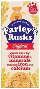 heinz farley rusks, biscuits for baby's & toddlers, 5.3-ounce boxes (pack of 6)