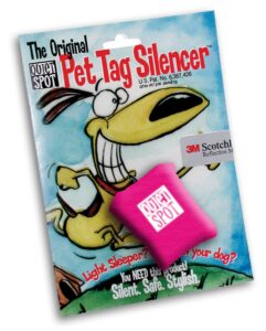 quiet spot pet tag silencer (pink)