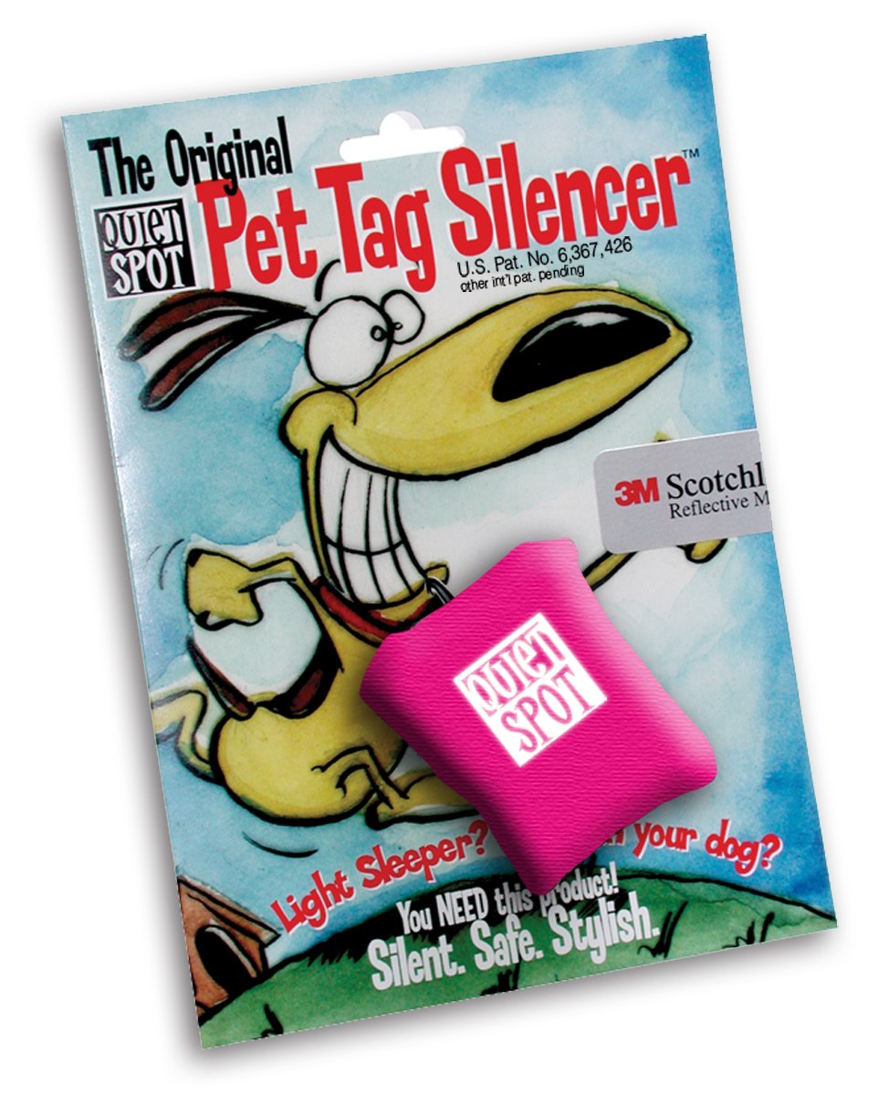 Quiet Spot Pet Tag Silencer (Pink)