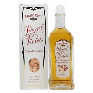 royal violets by agustin reyes 5 oz agua de colonia eau de cologne glass bottle