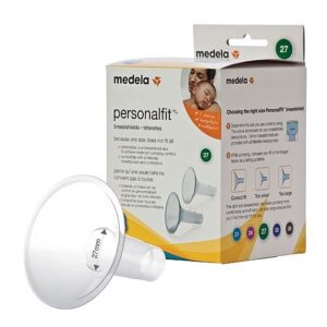 medela personalfit breastshields (2), size: large (27mm) in retail packaging (factory sealed) #87074 (original version)