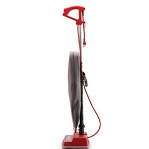 Oreck Commercial Upright Bagged Vacuum Cleaner, Lightweight, 40ft Power Cord, U2000R1, Grey/Red