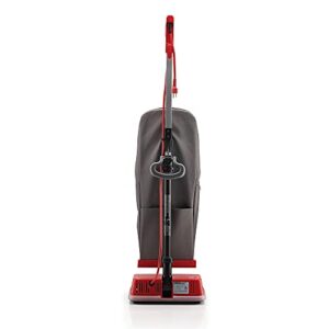 Oreck Commercial Upright Bagged Vacuum Cleaner, Lightweight, 40ft Power Cord, U2000R1, Grey/Red