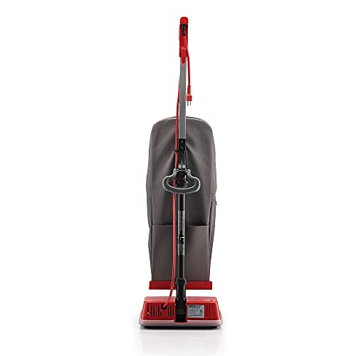 Oreck Commercial Upright Bagged Vacuum Cleaner, Lightweight, 40ft Power Cord, U2000R1, Grey/Red