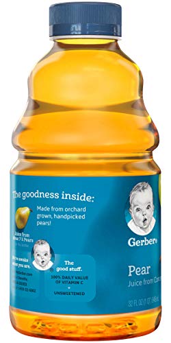 Gerber 100% Pear Juice, 32 FL Ounce (Pack of 6)