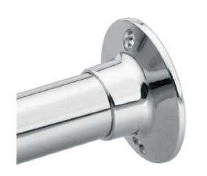 moen 63-f commercial donner shower rod flange set, small, chrome