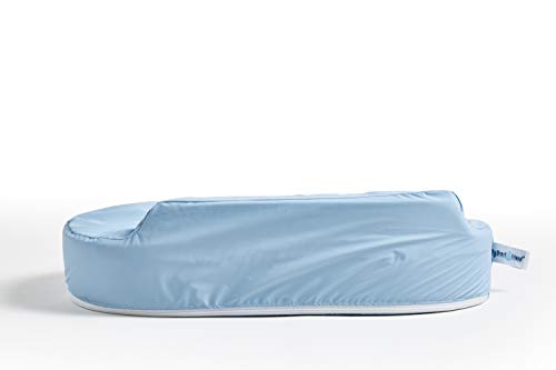 My Brest Friend Professional Nursing Pillow | Ergonomic Breastfeeding Pillows | Ideal for Lactation Consultants, NICUs & More | Breastfeeding Essentials | Handy Side Pocket & Easily Wipes Clean, Blue