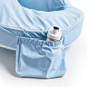 My Brest Friend Professional Nursing Pillow | Ergonomic Breastfeeding Pillows | Ideal for Lactation Consultants, NICUs & More | Breastfeeding Essentials | Handy Side Pocket & Easily Wipes Clean, Blue