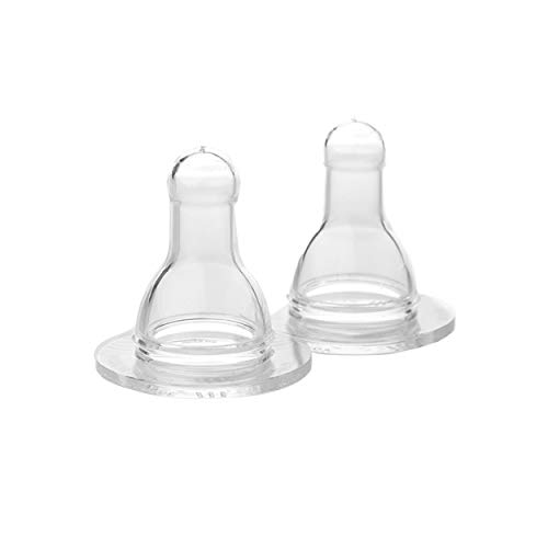 Lifefactory BPA-Free Stage 1 (0-3 Months) Silicone Nipples, 2-Pack