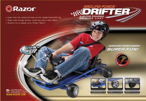 Razor Ground Force Drifter Kart - Blue