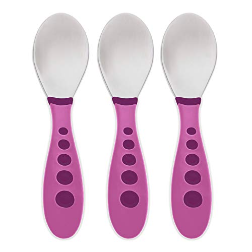 NUK First Essentials Kiddy Cutlery Spoons in Assorted Colors, 3-count