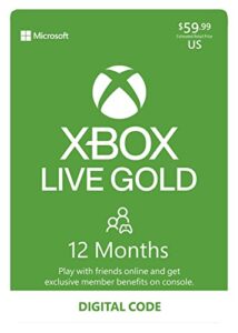 xbox live gold: 12 month membership [digital code]