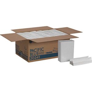 pacific blue select c-fold paper towels by gp pro (georgia-pacific), white, 20241, 200 towels per pack, 12 packs per case (2400 total), 10.10" x 13.20