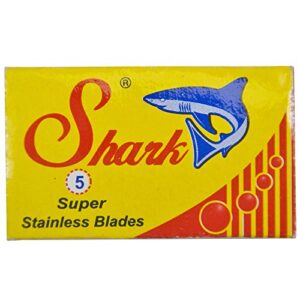 100 shark super stainless double edge safety razor blades