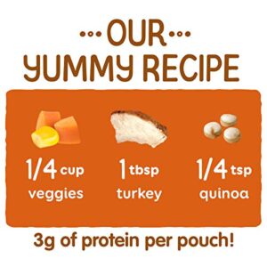 Happy Baby Organics Hearty Meals Stage 3 Baby Food, Root Vegetables & Turkey with Quinoa, 4 Ounce (Pack of 16)