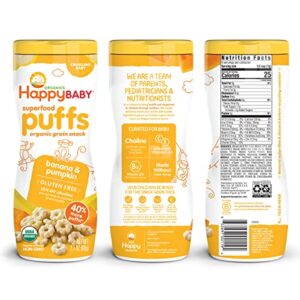 Happy Baby Banana Puffs, Finger Food, Organic, 2.1 oz