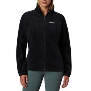 Columbia Women's Benton Springs Full Zip, Black, Large