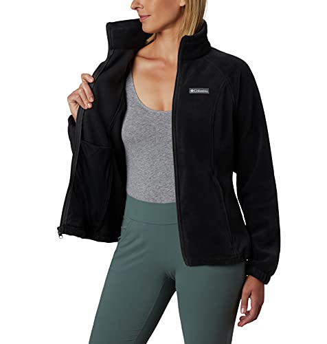 Columbia Women's Benton Springs Full Zip, Black, Large