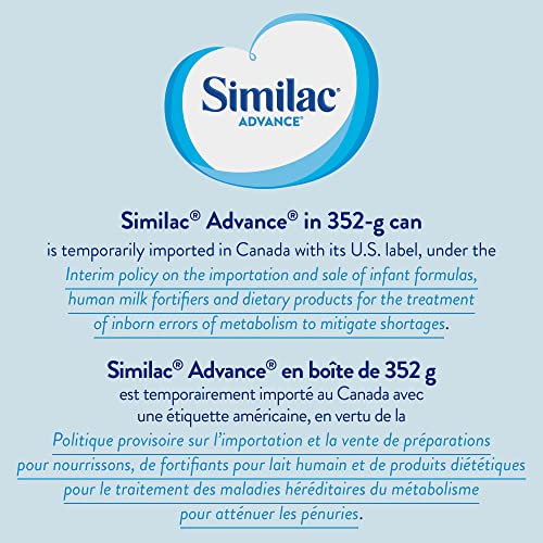 Similac Advance Infant Formula with Iron, Baby Formula Powder, 12.4-oz Can