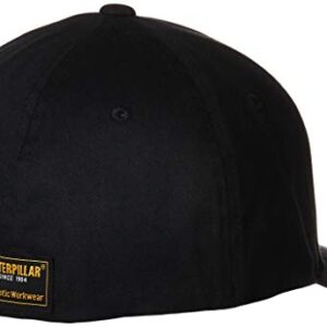 Caterpillar Men's Cat Trademark Stretch Fit Cap, Black, Large/X-Large