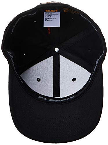 Caterpillar Men's Cat Trademark Stretch Fit Cap, Black, Large/X-Large