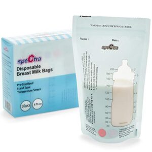 spectra - sterile disposable breast milk storage bags (pack of 30)