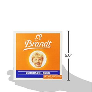 Brandt Zwieback, 8-Ounce Box (Pack of 10)