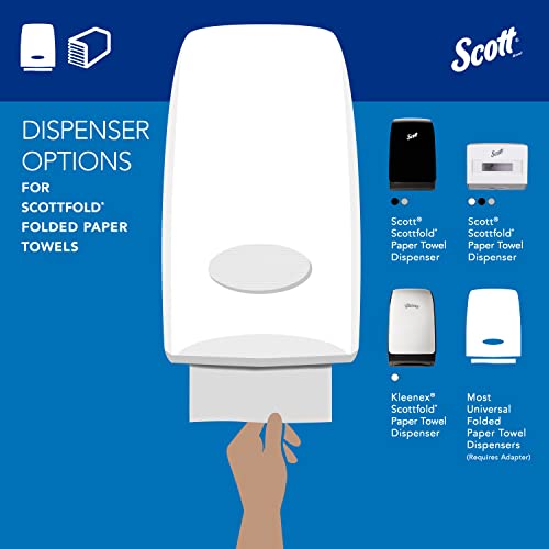 Scott® Pro™ Scottfold™ Multifold Paper Towels (01960), with Absorbency Pockets™, 7.8" x 12.4" sheets, White, (175 Sheets/Pack, 25 Packs/Case, 4,375 Sheets/Case)