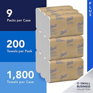 Scott 03623 C-Fold Paper Towels, Convenience Pack, 10 1/8 x 13 3/20, White, 200 per Pack (Case of 9)