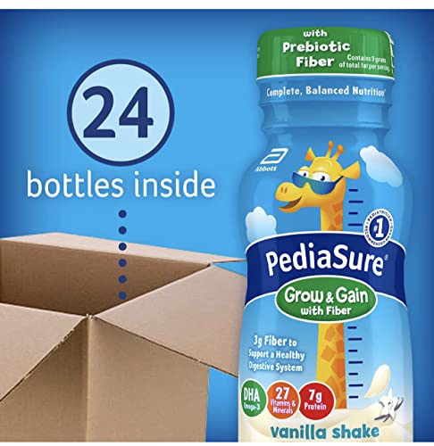 Pediasure 1.5 Cal Complete Balanced Nutrition, Vanilla with Fiber - 8 Ounce, 1 case of 24