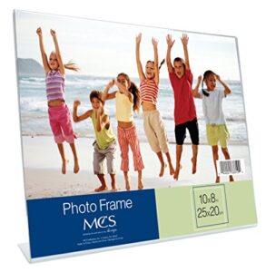 mcs 8x10 inch bent acrylic picture frame, horizonal (33810)