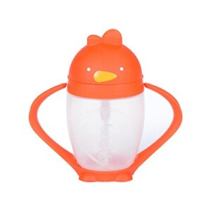 lollaland weighted straw sippy cup for baby: lollacup - transition kids, infant & toddler sippy cup (6 months - 9 months) | shark tank products | lollacup (orange)