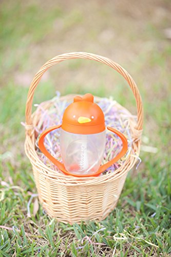 Lollaland Weighted Straw Sippy Cup for Baby: Lollacup - Transition Kids, Infant & Toddler Sippy Cup (6 months - 9 months) | Shark Tank Products | Lollacup (Orange)