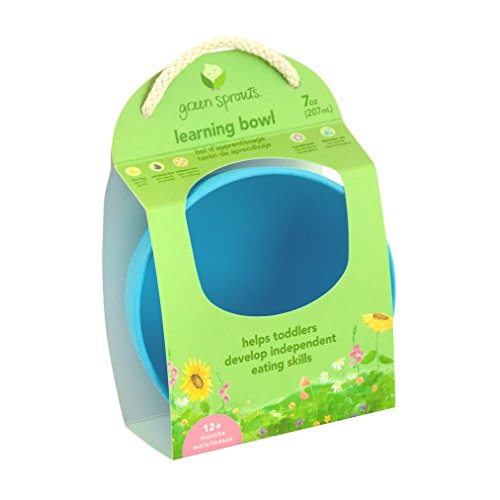 green sprouts Feeding Bowl Made from Silicone Gently Transitions Baby to pureed Food Easy to Hold, Durable, Unbreakable, Heat-Resistant Silicone, Dishwasher Safe