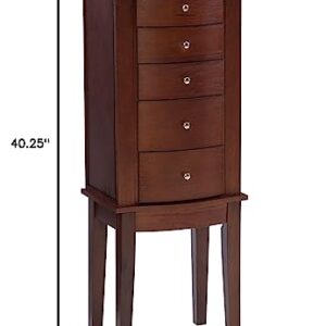 Powell Merlot Jewelry Armoire,