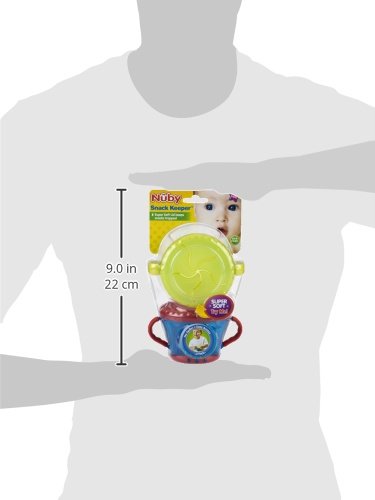 Nuby 2-Pack Snack Keepers, Colors May Vary