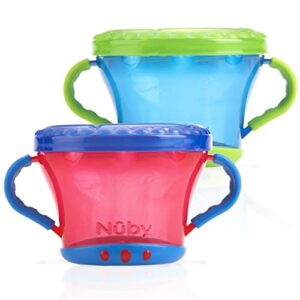 Nuby 2-Pack Snack Keepers, Colors May Vary