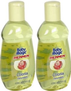 baby magic baby cologne 2 bottles 2 botellas- colonia mennen para bebes