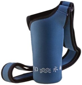 neosling, adjustable neoprene bottle holder, steel blue