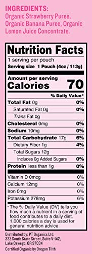 Peter Rabbit Organics Strawberry and Banana Snacks, 4-Ounce (Pack of 10)10