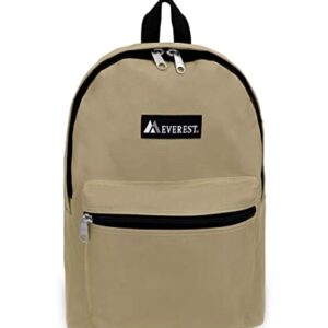 Everest Luggage Basic Backpack, Khaki, Medium