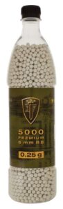 elite force premium 6mm airsoft bbs ammo, .25 gram, 5000 count